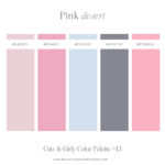 25+ Cute & Girly Color Palettes for Your Website + Color Codes!