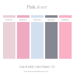 25+ Cute & Girly Color Palettes for Your Website + Color Codes!