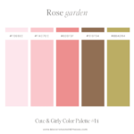 25+ Cute & Girly Color Palettes for Your Website + Color Codes!