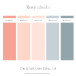 25+ Cute & Girly Color Palettes for Your Website + Color Codes!