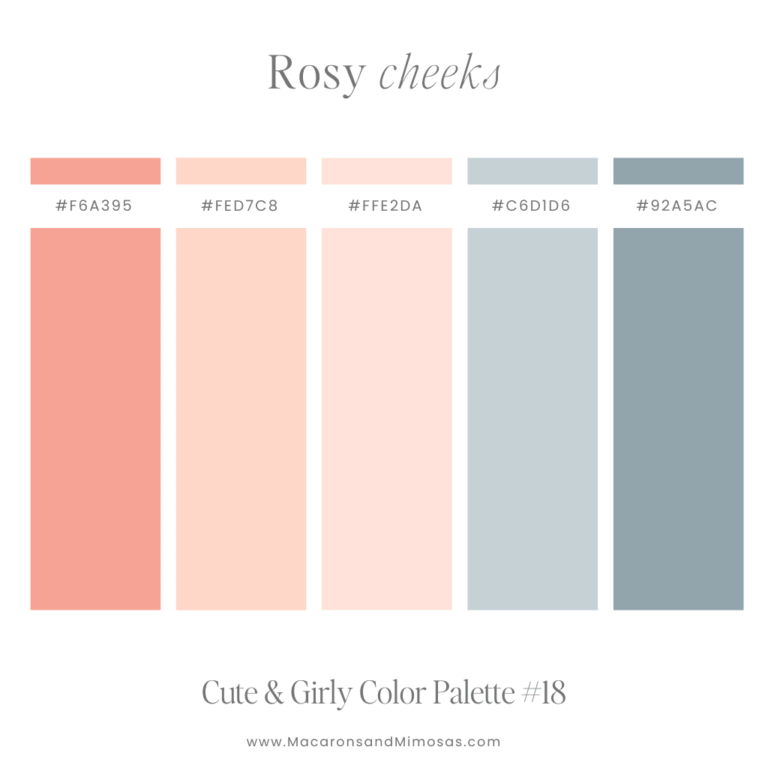 25+ Cute & Girly Color Palettes for Your Website + Color Codes!