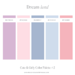 25+ Cute & Girly Color Palettes for Your Website + Color Codes!