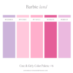 25+ Cute & Girly Color Palettes for Your Website + Color Codes!