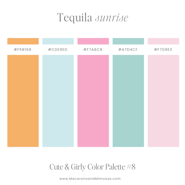 25+ Cute & Girly Color Palettes for Your Website + Color Codes!
