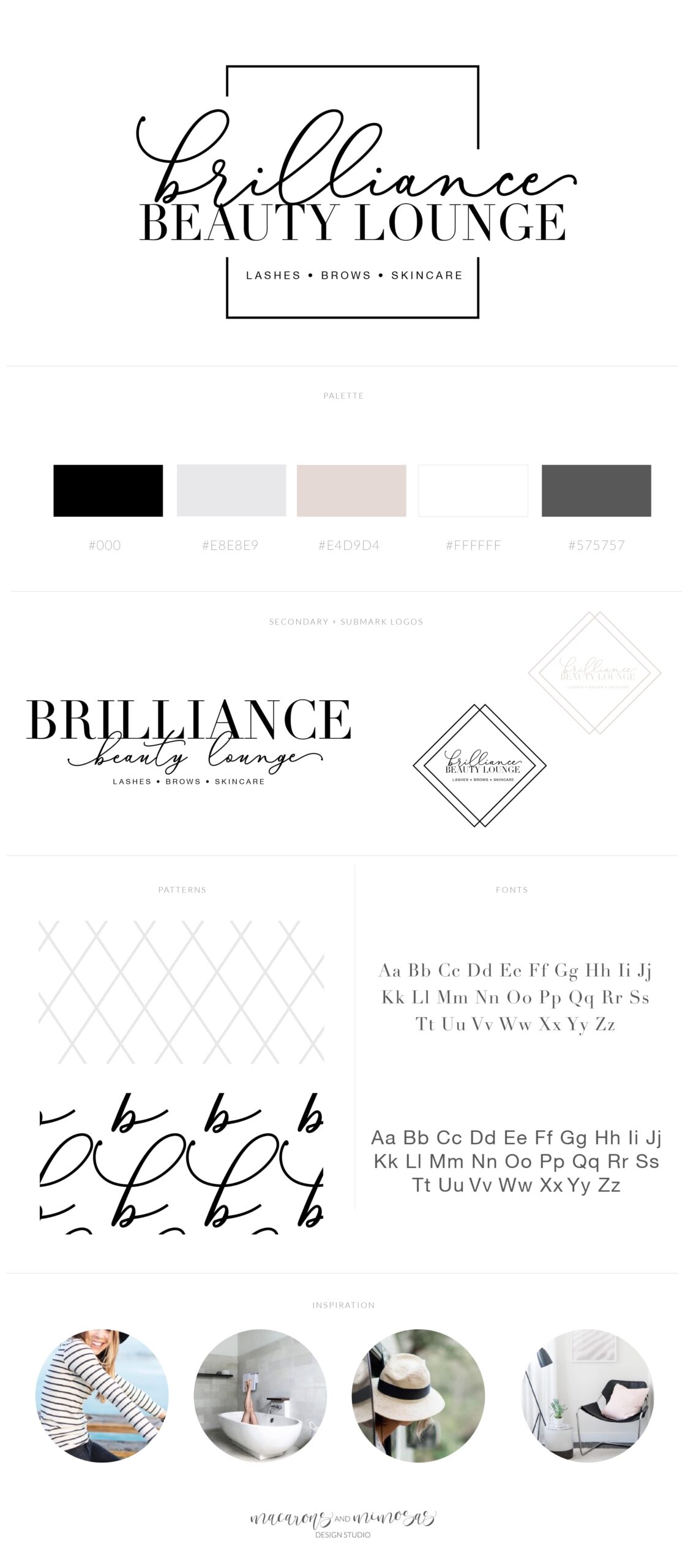 Beauty Lounge Logo Design - Macarons & Mimosas | Shopify & Logo Design ...