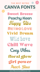 Ultimate List of Groovy & Retro Fonts on Canva